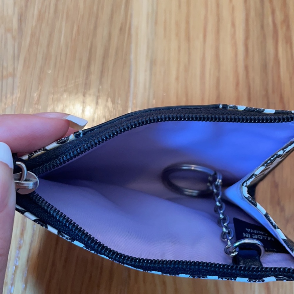 Coach Black & White Small Wallet Coin Purse - Gem